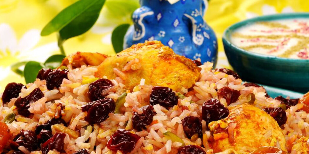 Albalu Polo - Hauptgericht aus Reis und Sauerkirschen - IranKultur ...