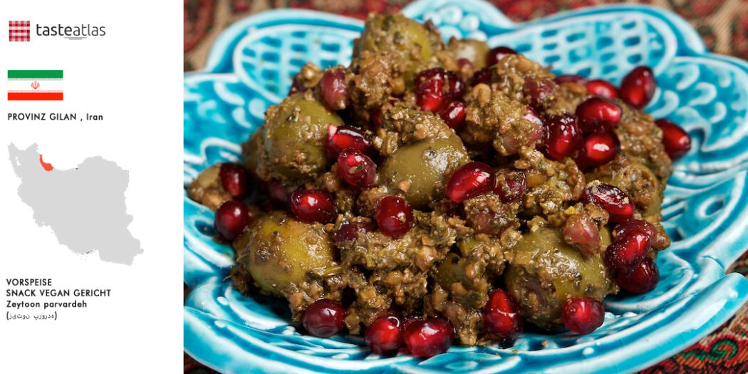 Gilan's Zeytoon Parvardeh (marinierte Oliven) zum weltbesten veganen ...